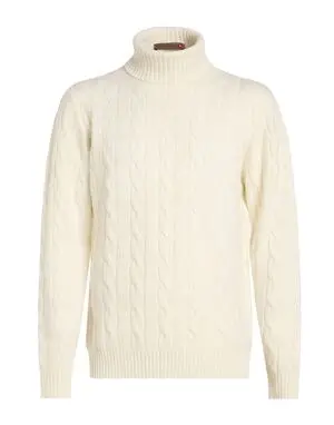 MESSAGERIE Turtleneck Ivory Size Virgin Wool - White