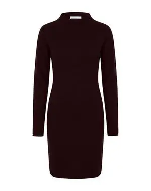 Helmut Lang Mini Dress Burgundy Size Merino Wool, Polyamide, Cashmere, Elastane - Red
