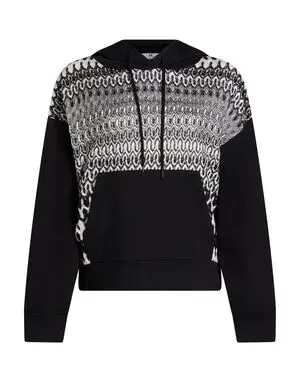 Missoni Two-tone French Terry Hoodie With Knitted Trims