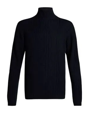 Alpha Studio Turtleneck Midnight Size Merino Wool - Blue
