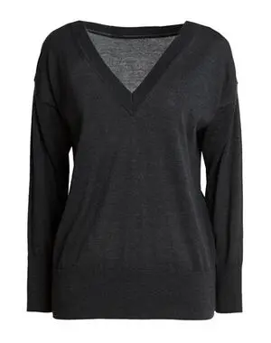 Alpha Studio The Fine Essentials Sweater Charcoal Size Cashmere - Grey
