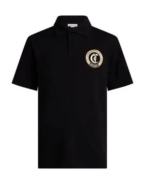 Just Cavalli Polo Shirt Size Cotton - Black