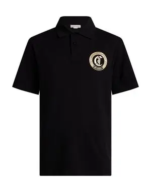 Just Cavalli Polo Shirt Size Cotton - Black