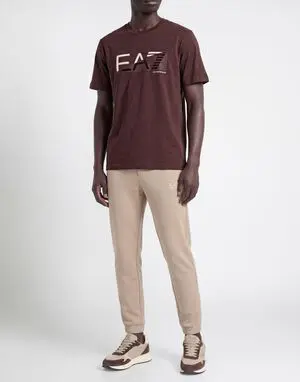 EA7 T-shirt Chocolate Size Cotton