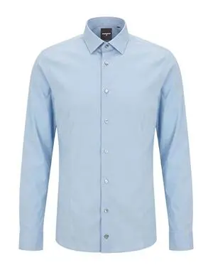Patrizia Pepe Shirt Light Size Cotton, Polyamide, Elastane - Blue