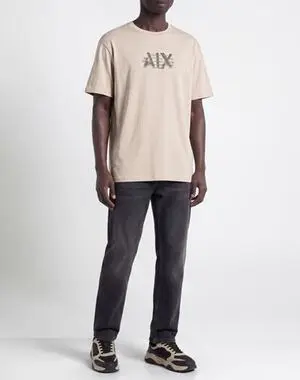 Armani Exchange T-shirt Sand Size Cotton - Beige