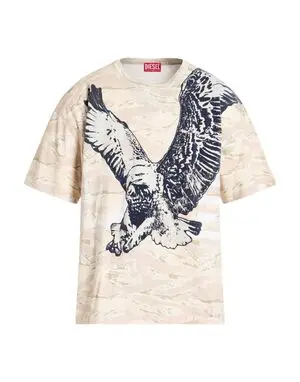 DIESEL® T-shirt Cream Size Cotton