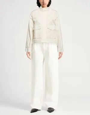 Peserico Easy Jacket Ivory Size Cotton, Elastane