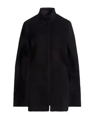 Cinzia Rocca Icons Cape Size Wool, Polyamide, Cashmere - Black