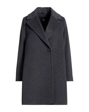 Cinzia Rocca Wool, Polyamide, And Cashmere Coat - Charcoal