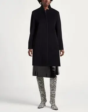 Cinzia Rocca Wool, Polyamide, Cashmere Coat - Black
