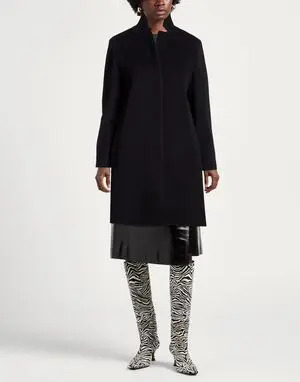 Cinzia Rocca Wool, Polyamide, Cashmere Coat - Black