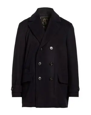 SEALUP Coat Size Wool, Cashmere - Black
