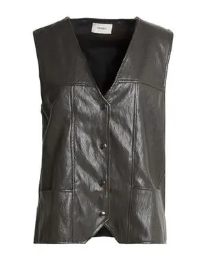 VICOLO Vest Taupe Size Polyester, Polyurethane - Grey