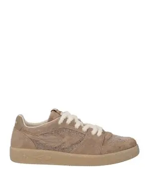 ENTERPRISE JAPAN Suede And Tweed Low-top Sneakers
