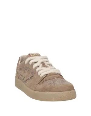 ENTERPRISE JAPAN Suede And Tweed Low-top Sneakers