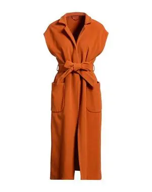 CARLA G. Coat Rust Size Virgin Wool, Polyamide - Red