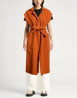CARLA G. Coat Rust Size Virgin Wool, Polyamide