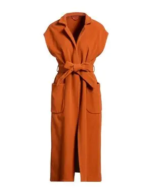 CARLA G. Coat Rust Size Virgin Wool, Polyamide