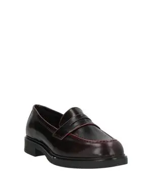 NILA & NILA Synthetic Leather Penny Loafers - Red