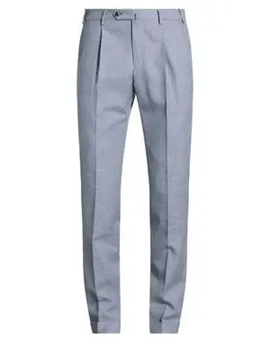 PT TORINO Pants Sky Size Virgin Wool, Linen - Blue