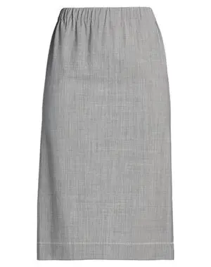 Fabiana Filippi Midi Skirt Size Virgin Wool, Polyamide, Elastane - Grey