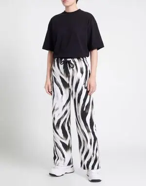 SHOE Cotton French Terry Track Pants With Drawstring Waist And Multicolor Print