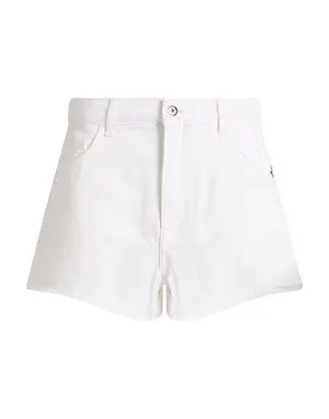 Patrizia Pepe High Waisted Denim Shorts With Brooch Detail