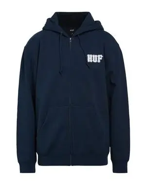 HUF Sweatshirt Size Cotton, Polyester - Navy