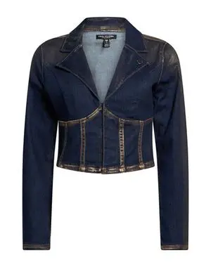 True Religion Top Size Cotton, Polyester, Viscose, Elastane - Blue