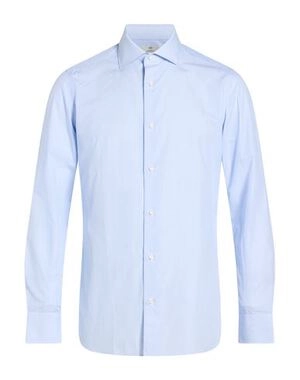 LUIGI BORRELLI NAPOLI Shirt Size Cotton - Light Blue
