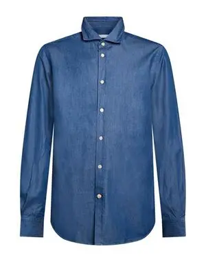 Boglioli Denim Shirt Size Cotton - Blue