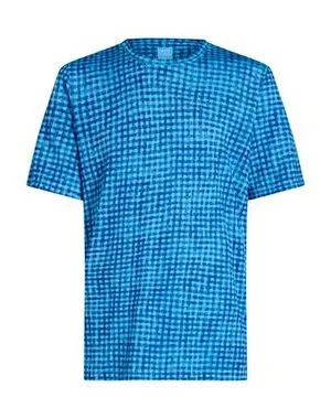 120% Lino T-shirt Azure Size Linen - Blue