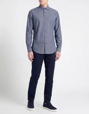 LIU •JO MAN Shirt Slate Size Cotton