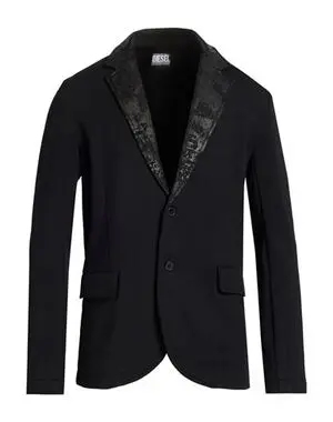 DIESEL® Blazer Size Cotton, Polyester, Elastane - Black