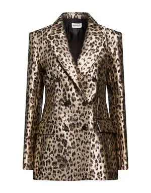 P.a.r.o.s.h Double-breasted Animal Print Jacquard Blazer