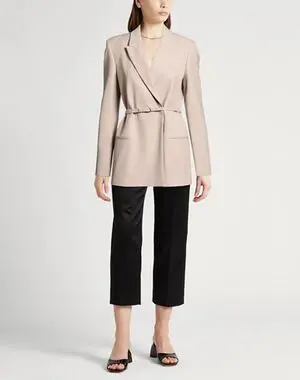 ALYSI Chocolat Blazer Size Polyester, Virgin Wool