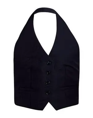 DEPARTMENT 5 Tailored Vest Midnight Size Polyester, Viscose, Polyamide - Blue