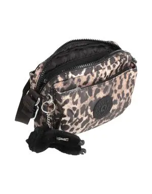 KIPLING Leopard Print Polyester Crossbody Bag - Black