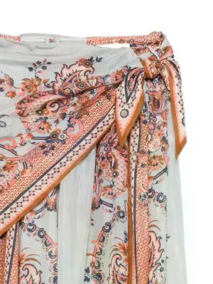 Zimmermann Aster Side-tie Midi Skirt