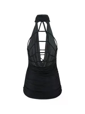 Blumarine Ruched Halterneck Top