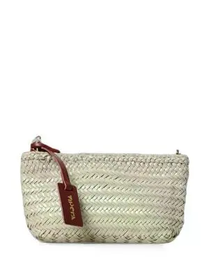 VIPERA Goya Woven Leather Shoulder Bag - Neutrals