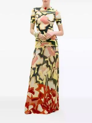 Silvia Tcherassi Beca Floral-print Maxi Dress