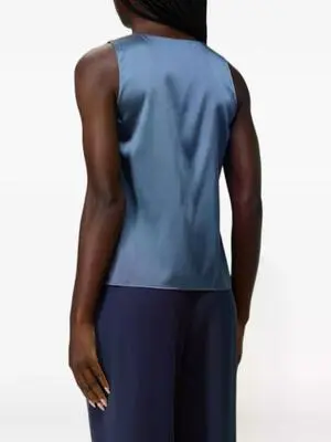 Emporio Armani Satin V-neck Top