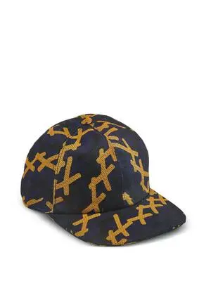 Ermenegildo Zegna Printed Mesh Baseball Cap - Blue