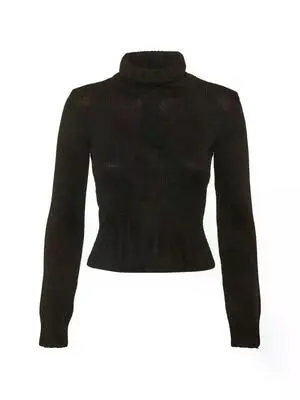 Dolce & Gabbana Wool Rib-knit Roll Neck Sweater