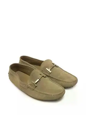 TOD'S Double T Suede Loafers
