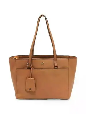 Tory Burch Robinson Saffiano Leather Tote Bag - Brown
