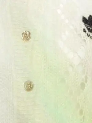 Gucci X Adidas Pointelle Cable-knit Cardigan