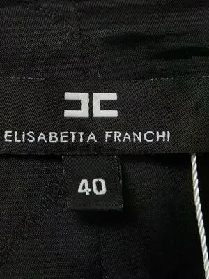 Elisabetta Franchi Gabardine Slim Fit Blazer